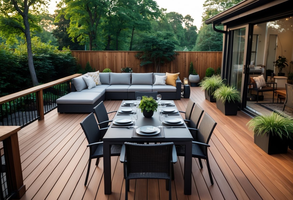 How To Plan A Deck That Accommodates Both Dining And Lounging Zones ...