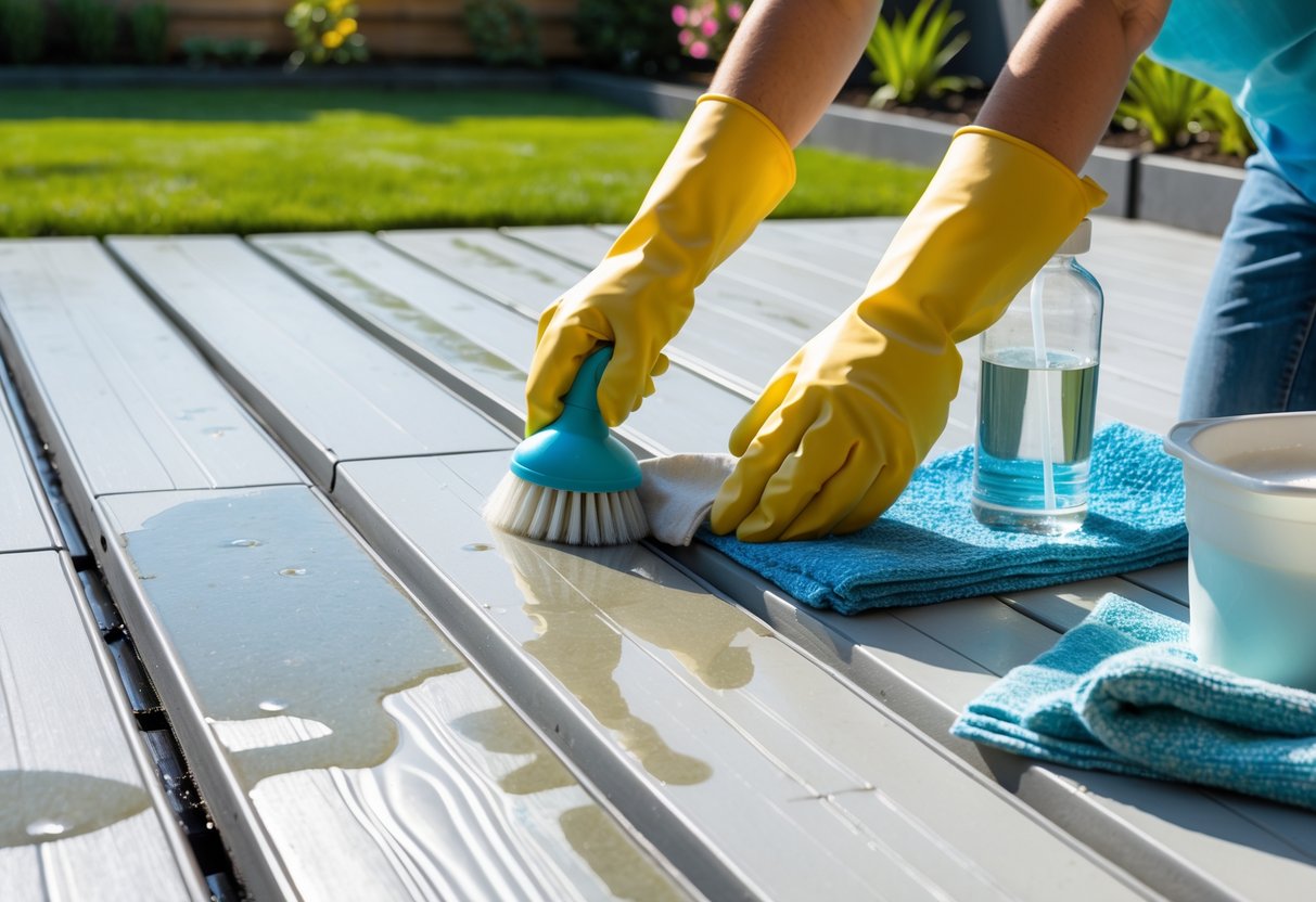 How To Remove Mildew Stains From PVC Decking Without Discoloration ...