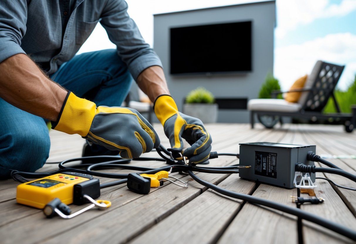 How To Run Electrical Wiring Safely For An Outdoor TV On The Deck? - GV ...